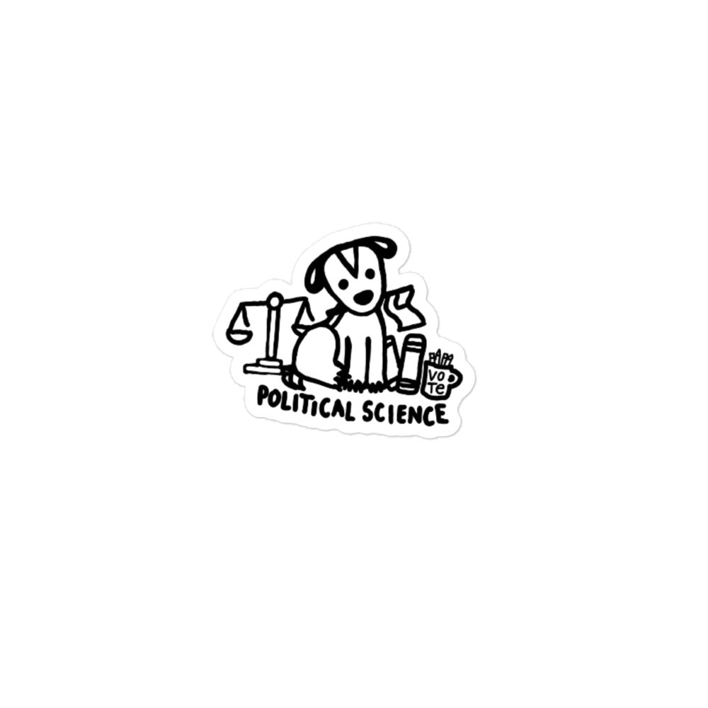 political science sticker – gjeART
